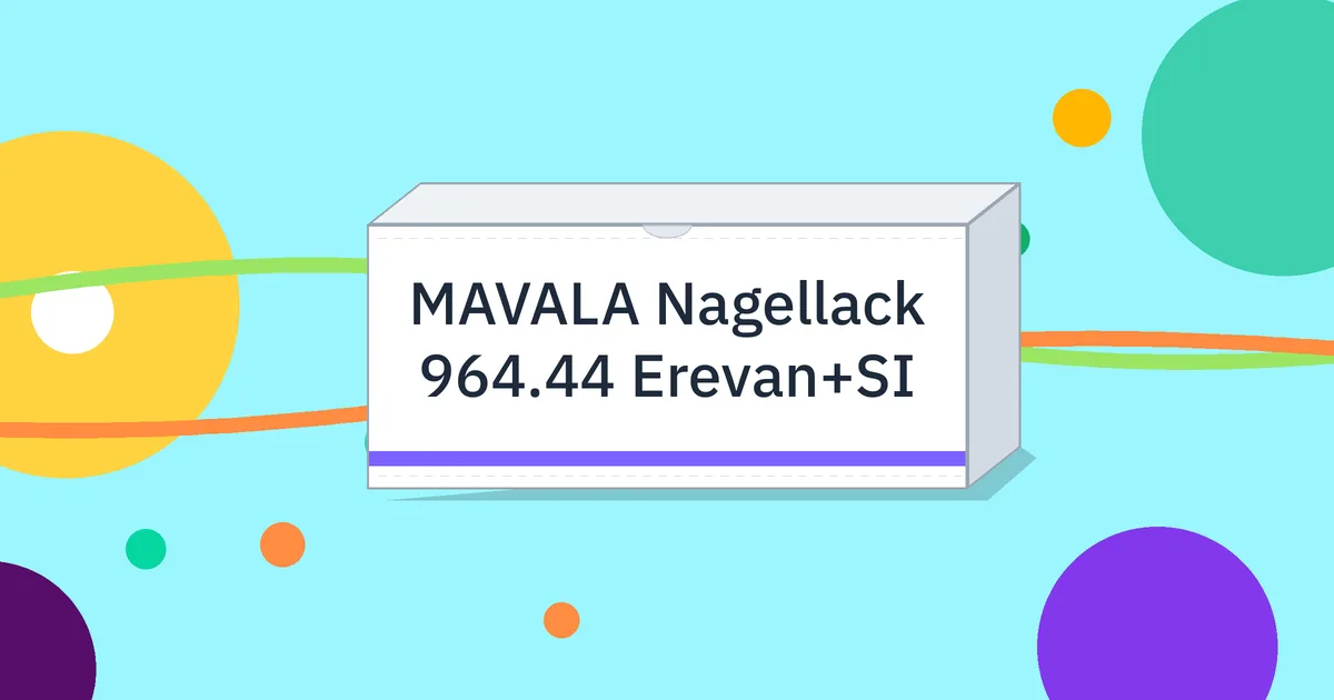 Symbolbild: Packung mit der Aufschrift MAVALA Nagellack 964.44 Erevan+SI (PZN 18502156) – Verfügbarkeit und Bezug in Apotheken in Frankfurt am Main