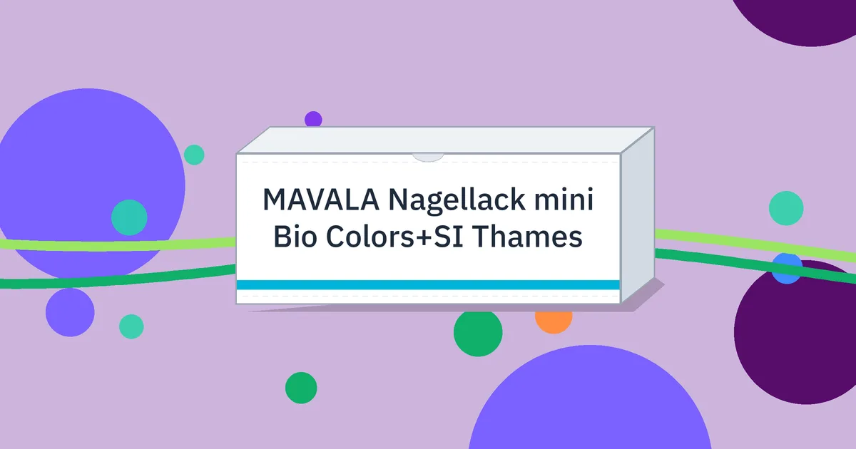Symbolbild: Packung mit der Aufschrift MAVALA Nagellack mini Bio Colors+SI Thames (PZN 18449321) – Verfügbarkeit und Bezug in Apotheken in Frankfurt am Main