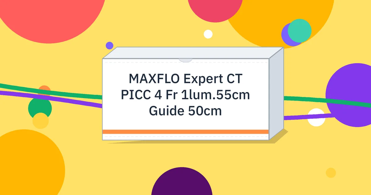 Symbolbild: Packung mit der Aufschrift MAXFLO Expert CT PICC 4 Fr 1lum.55cm Guide 50cm (PZN 15209473) – Verfügbarkeit und Bezug in Apotheken in Frankfurt am Main