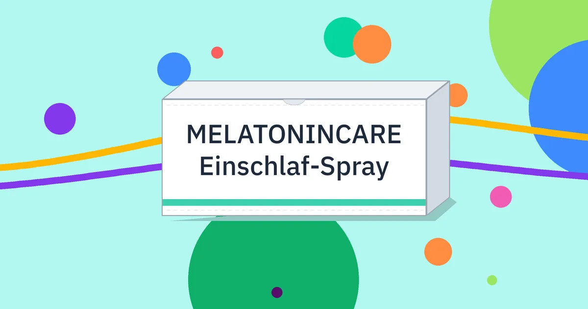 Symbolbild: Packung mit der Aufschrift MELATONINCARE Einschlaf-Spray (PZN 20172536) – Verfügbarkeit und Bezug in Apotheken in Frankfurt am Main