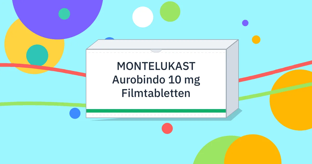Symbolbild: Packung mit der Aufschrift MONTELUKAST Aurobindo 10 mg Filmtabletten (PZN 16744518) – Verfügbarkeit und Bezug in Apotheken in Frankfurt am Main