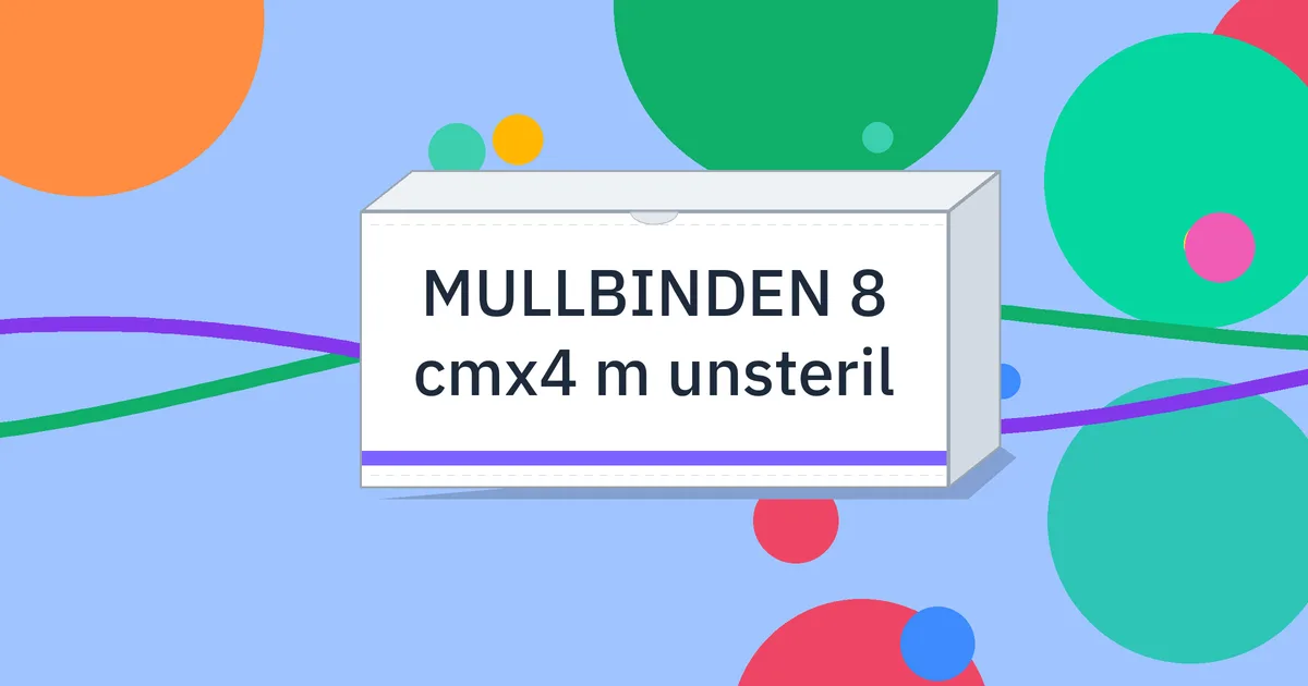 Symbolbild: Packung mit der Aufschrift MULLBINDEN 8 cmx4 m unsteril (PZN 00431007) – Verfügbarkeit und Bezug in Apotheken in Frankfurt am Main