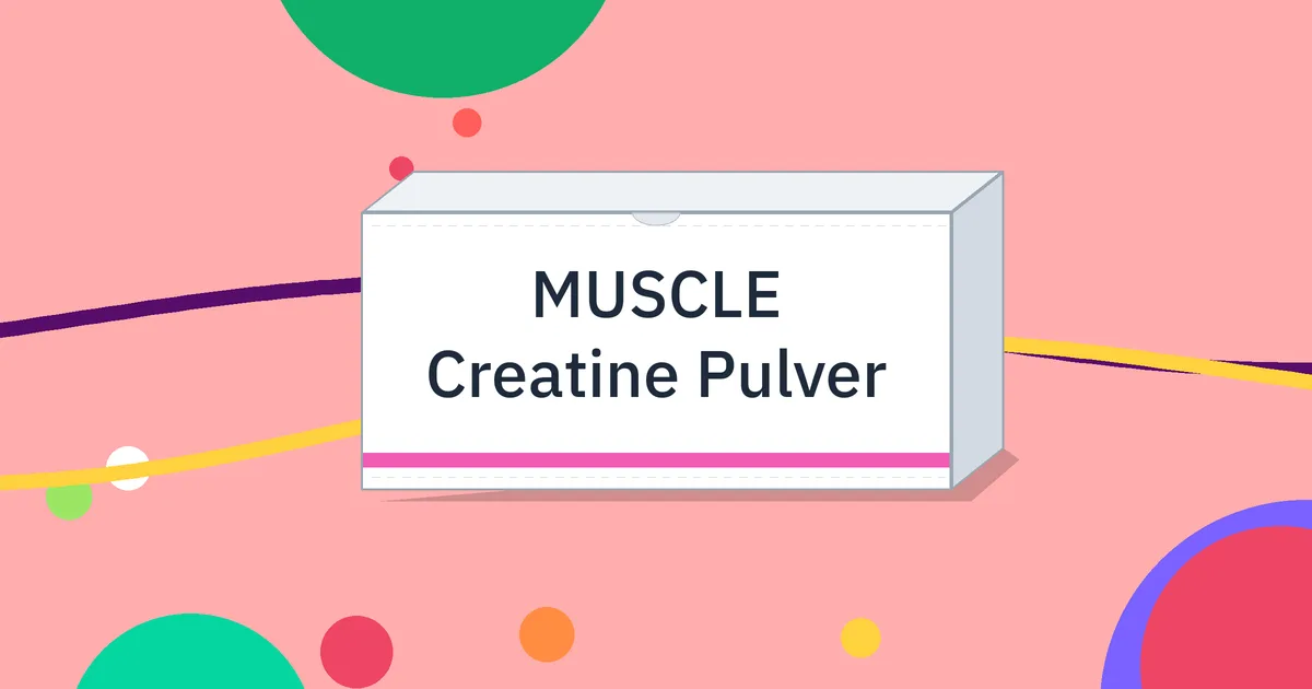 Symbolbild: Packung mit der Aufschrift MUSCLE Creatine Pulver (PZN 10261374) – Verfügbarkeit und Bezug in Apotheken in Frankfurt am Main