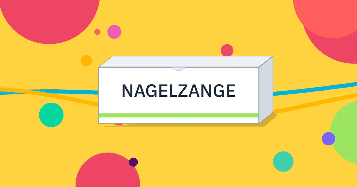 Symbolbild: Packung mit der Aufschrift NAGELZANGE (PZN 15632013) – Verfügbarkeit und Bezug in Apotheken in Frankfurt am Main