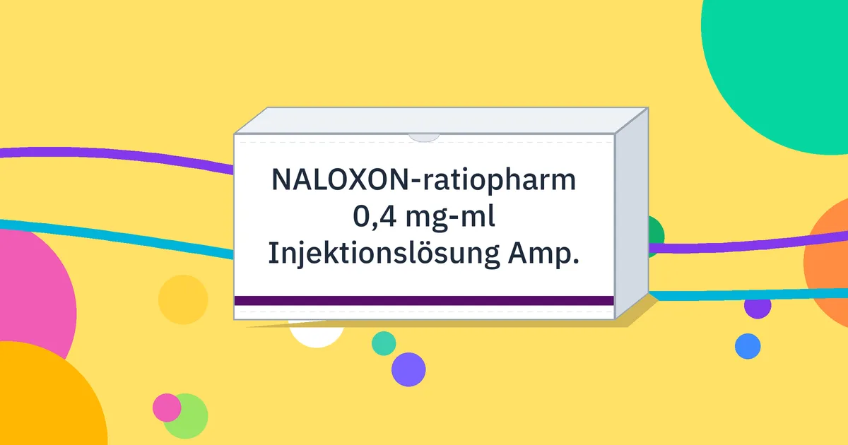 Symbolbild: Packung mit der Aufschrift NALOXON-ratiopharm 0,4 mg-ml Injektionslösung Amp. (PZN 04788924) – Verfügbarkeit und Bezug in Apotheken in Frankfurt am Main