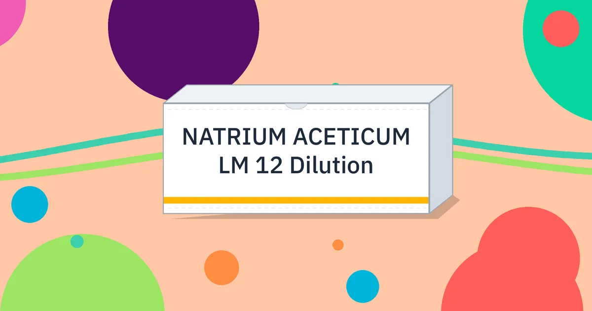 Symbolbild: Packung mit der Aufschrift NATRIUM ACETICUM LM 12 Dilution (PZN 12958932) – Verfügbarkeit und Bezug in Apotheken in Frankfurt am Main