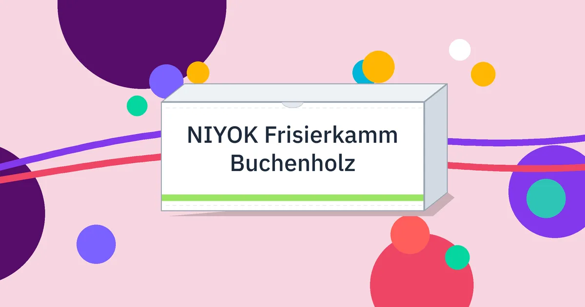 Symbolbild: Packung mit der Aufschrift NIYOK Frisierkamm Buchenholz (PZN 19542100) – Verfügbarkeit und Bezug in Apotheken in Frankfurt am Main