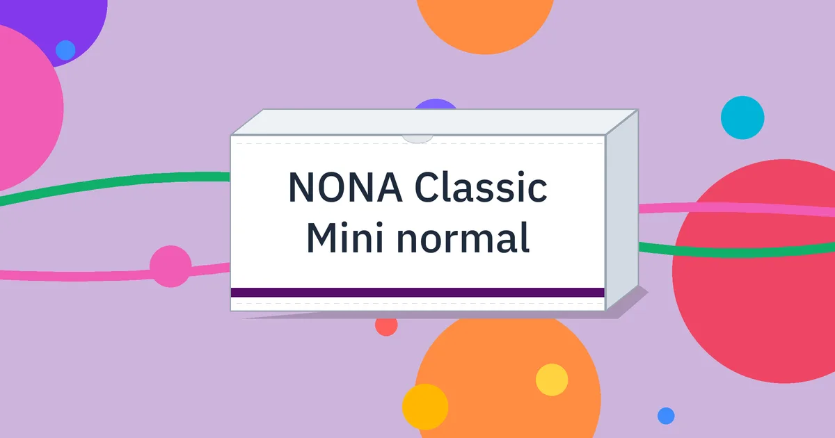Symbolbild: Packung mit der Aufschrift NONA Classic Mini normal (PZN 12538006) – Verfügbarkeit und Bezug in Apotheken in Frankfurt am Main