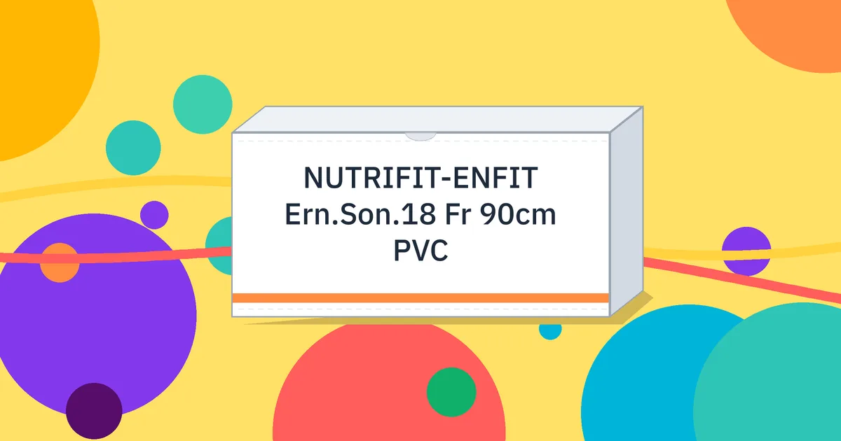 Symbolbild: Packung mit der Aufschrift NUTRIFIT-ENFIT Ern.Son.18 Fr 90cm PVC (PZN 14173537) – Verfügbarkeit und Bezug in Apotheken in Frankfurt am Main