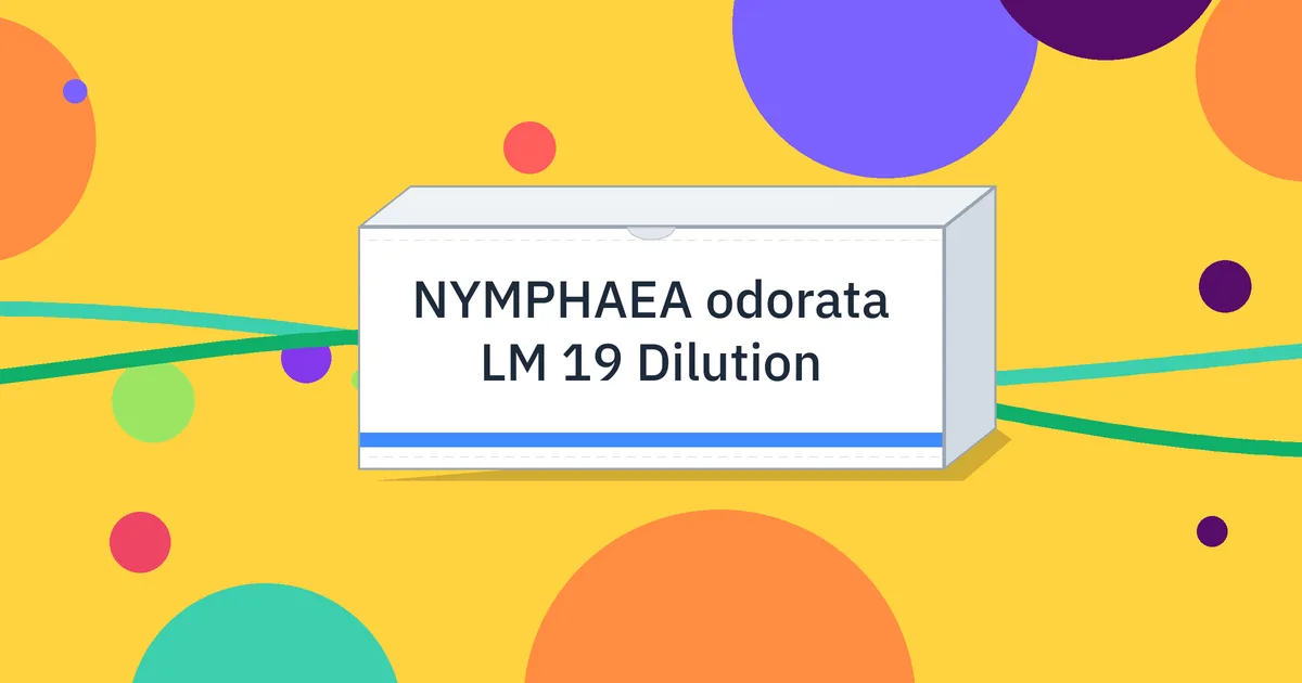 Symbolbild: Packung mit der Aufschrift NYMPHAEA odorata LM 19 Dilution (PZN 13621519) – Verfügbarkeit und Bezug in Apotheken in Frankfurt am Main