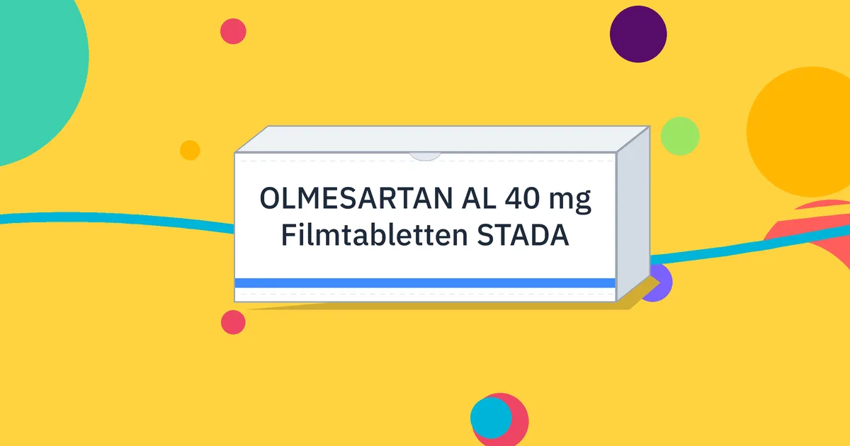 Symbolbild: Packung mit der Aufschrift OLMESARTAN AL 40 mg Filmtabletten STADA (PZN 19818915) – Verfügbarkeit und Bezug in Apotheken in Frankfurt am Main