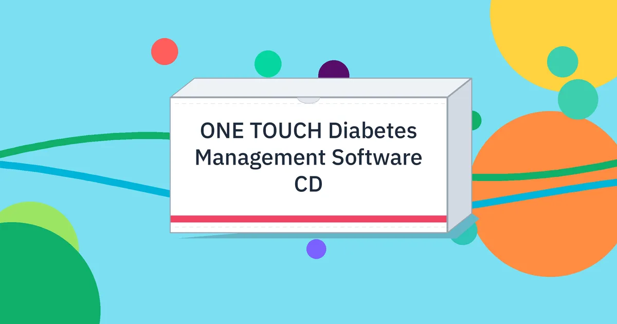 Symbolbild: Packung mit der Aufschrift ONE TOUCH Diabetes Management Software CD (PZN 00816227) – Verfügbarkeit und Bezug in Apotheken in Frankfurt am Main