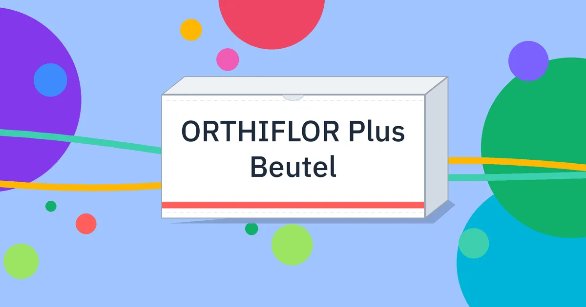 Symbolbild: Packung mit der Aufschrift ORTHIFLOR Plus Beutel (PZN 13838696) – Verfügbarkeit und Bezug in Apotheken in Frankfurt am Main