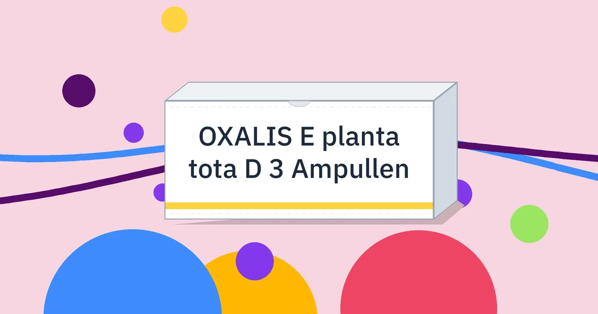 Symbolbild: Packung mit der Aufschrift OXALIS E planta tota D 3 Ampullen (PZN 02830349) – Verfügbarkeit und Bezug in Apotheken in Frankfurt am Main