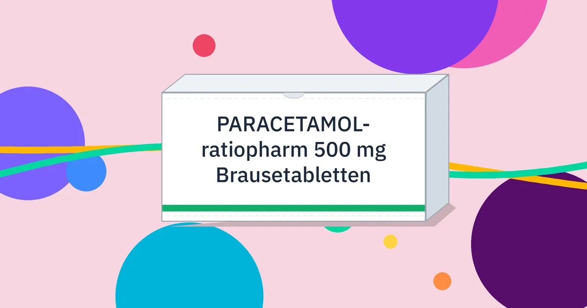 Symbolbild: Packung mit der Aufschrift PARACETAMOL-ratiopharm 500 mg Brausetabletten (PZN 08704077) – Verfügbarkeit und Bezug in Apotheken in Frankfurt am Main