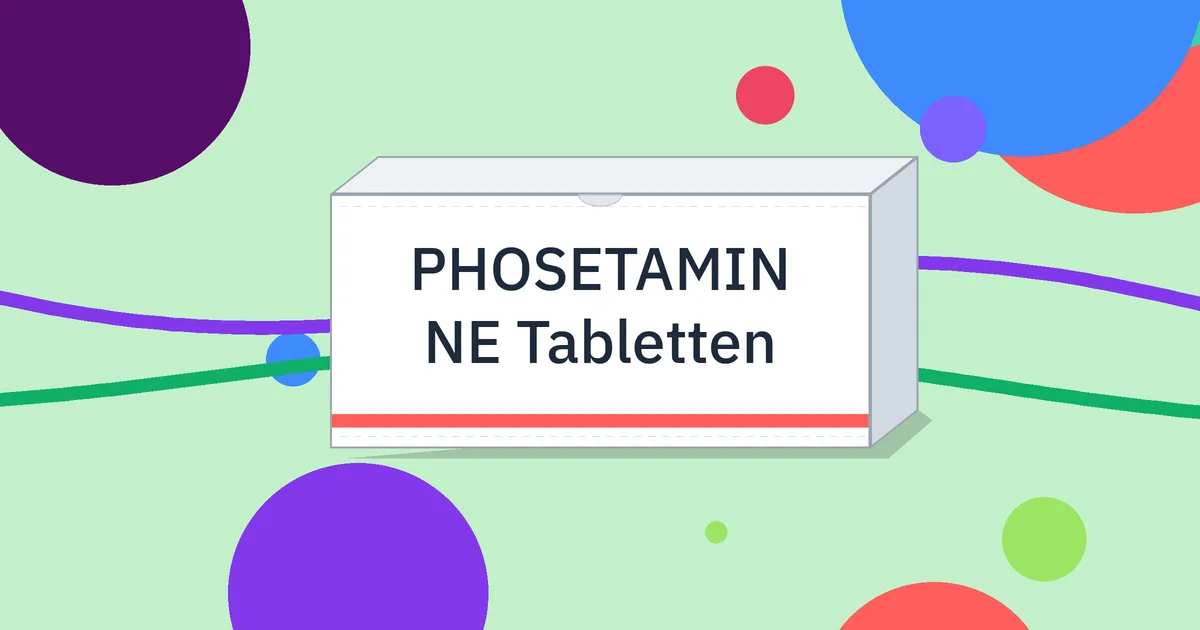 Symbolbild: Packung mit der Aufschrift PHOSETAMIN NE Tabletten (PZN 06465438) – Verfügbarkeit und Bezug in Apotheken in Frankfurt am Main