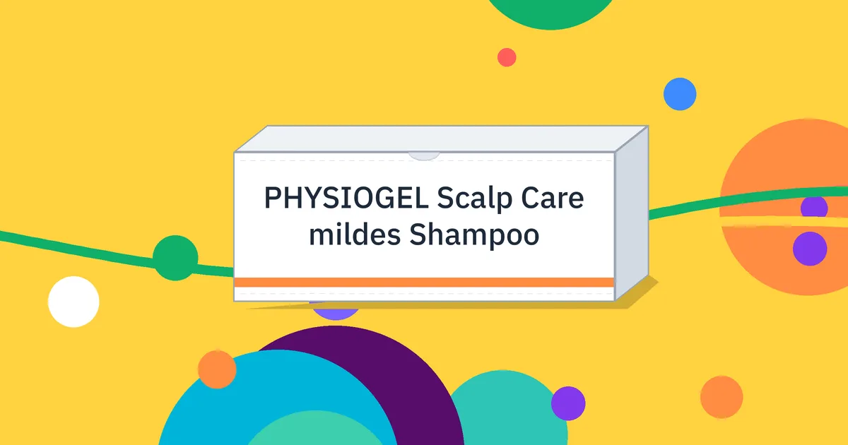 Symbolbild: Packung mit der Aufschrift PHYSIOGEL Scalp Care mildes Shampoo (PZN 04362705) – Verfügbarkeit und Bezug in Apotheken in Frankfurt am Main