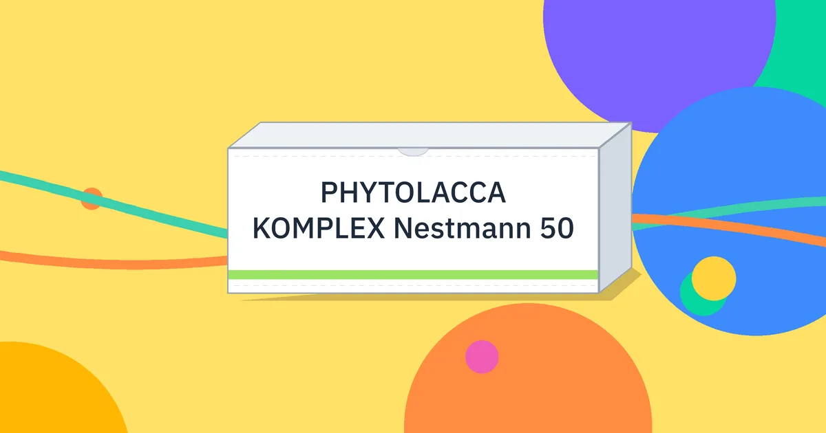 Symbolbild: Packung mit der Aufschrift PHYTOLACCA KOMPLEX Nestmann 50 (PZN 01910520) – Verfügbarkeit und Bezug in Apotheken in Frankfurt am Main