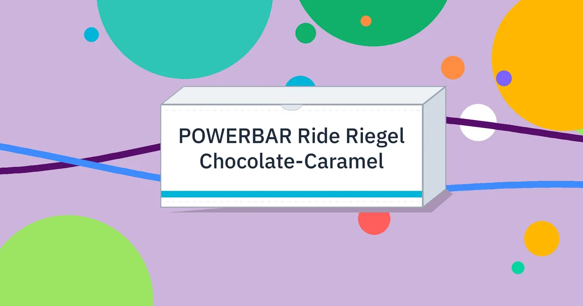 Symbolbild: Packung mit der Aufschrift POWERBAR Ride Riegel Chocolate-Caramel (PZN 10735323) – Verfügbarkeit und Bezug in Apotheken in Frankfurt am Main