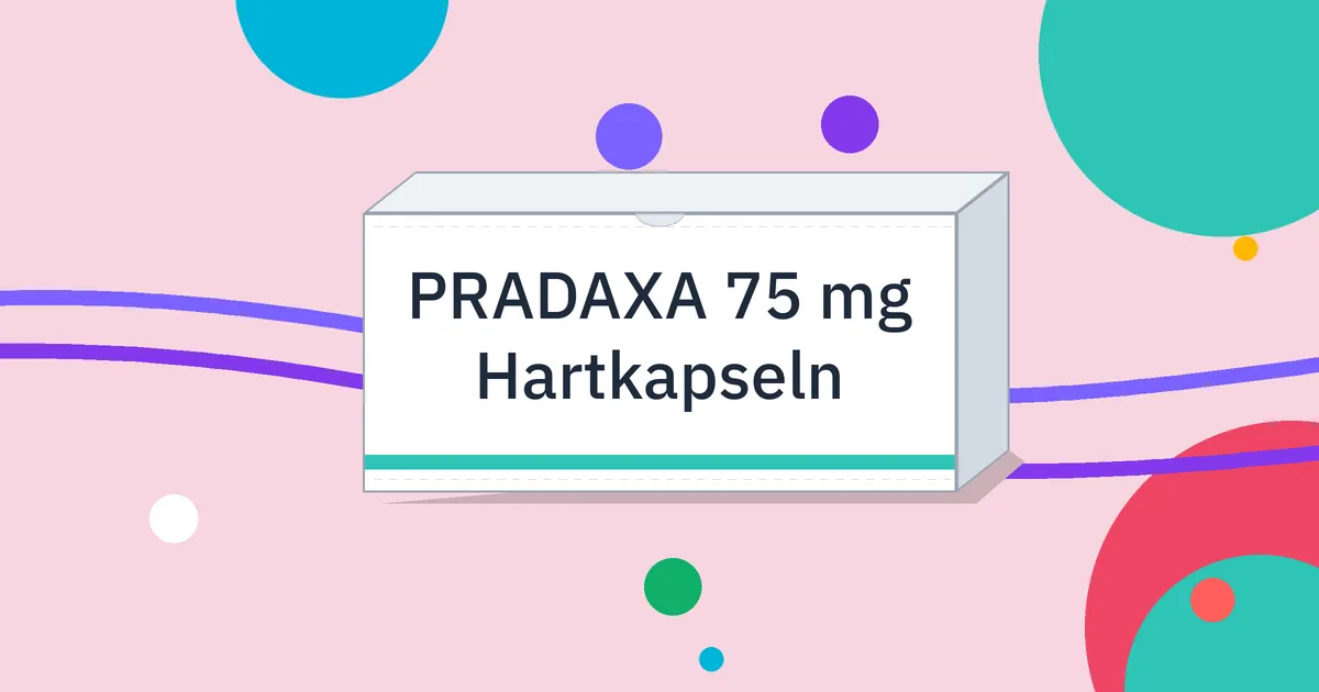 Symbolbild: Packung mit der Aufschrift PRADAXA 75 mg Hartkapseln (PZN 06312284) – Verfügbarkeit und Bezug in Apotheken in Frankfurt am Main