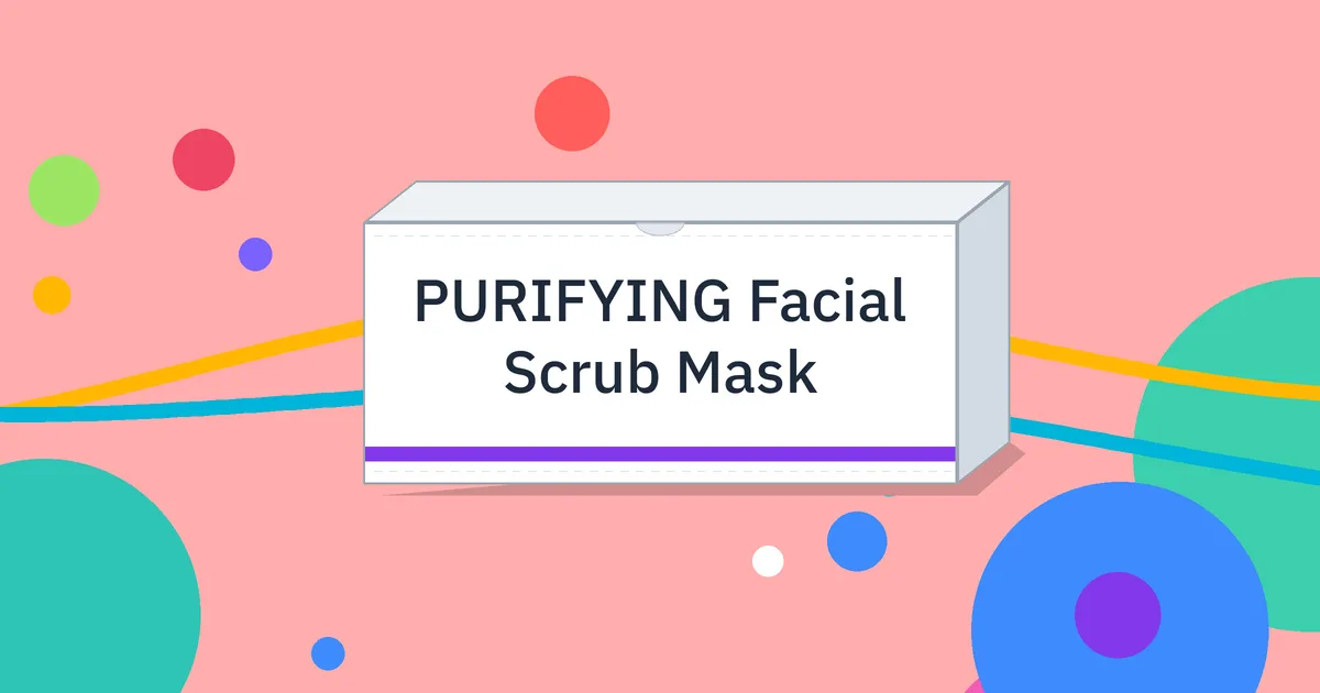 Symbolbild: Packung mit der Aufschrift PURIFYING Facial Scrub Mask (PZN 18036317) – Verfügbarkeit und Bezug in Apotheken in Frankfurt am Main