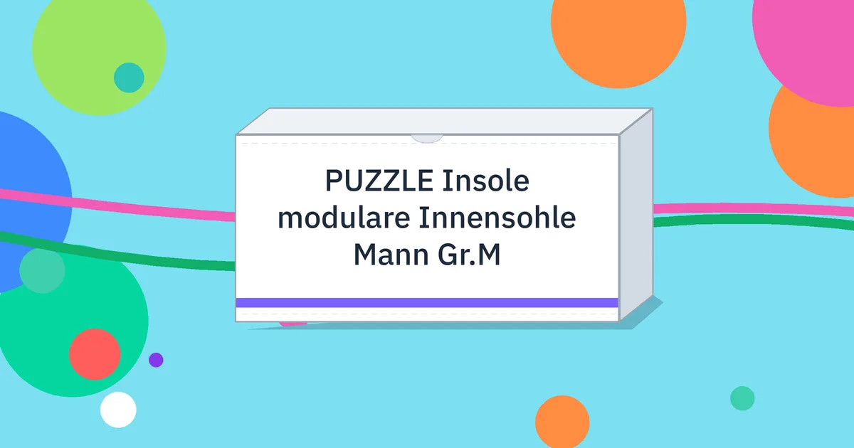 Symbolbild: Packung mit der Aufschrift PUZZLE Insole modulare Innensohle Mann Gr.M (PZN 14255442) – Verfügbarkeit und Bezug in Apotheken in Frankfurt am Main