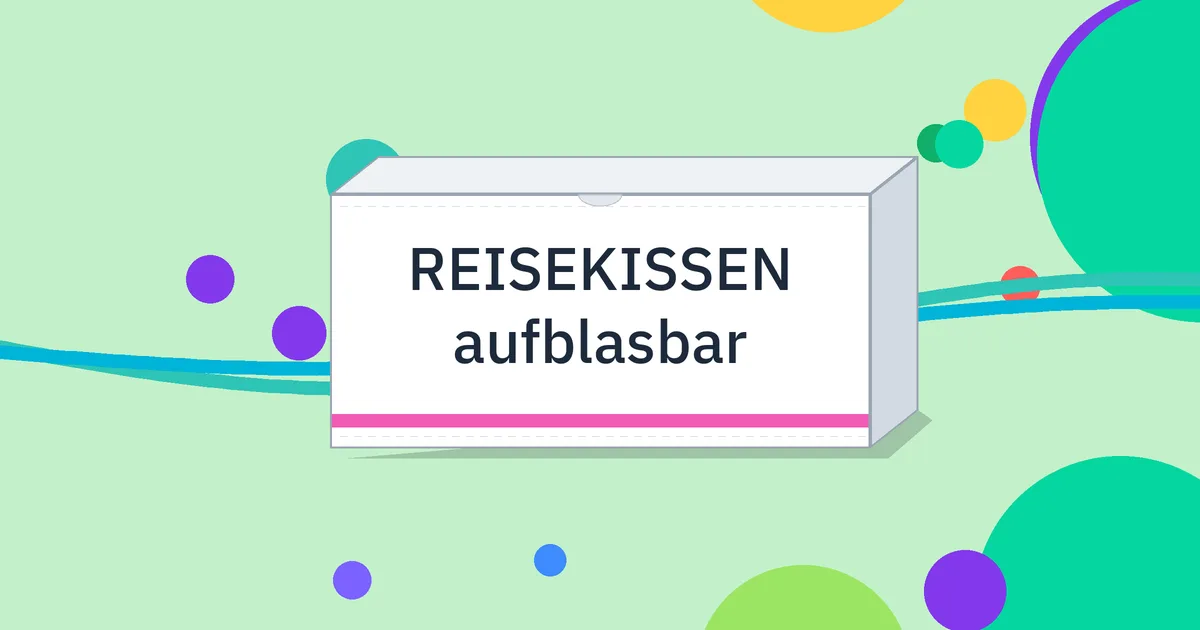Symbolbild: Packung mit der Aufschrift REISEKISSEN aufblasbar (PZN 01908374) – Verfügbarkeit und Bezug in Apotheken in Frankfurt am Main