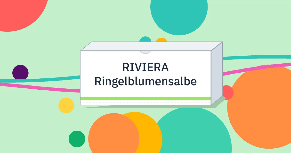 Symbolbild: Packung mit der Aufschrift RIVIERA Ringelblumensalbe (PZN 10000805) – Verfügbarkeit und Bezug in Apotheken in Frankfurt am Main