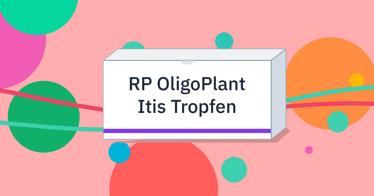 Symbolbild: Packung mit der Aufschrift RP OligoPlant Itis Tropfen (PZN 02588865) – Verfügbarkeit und Bezug in Apotheken in Frankfurt am Main