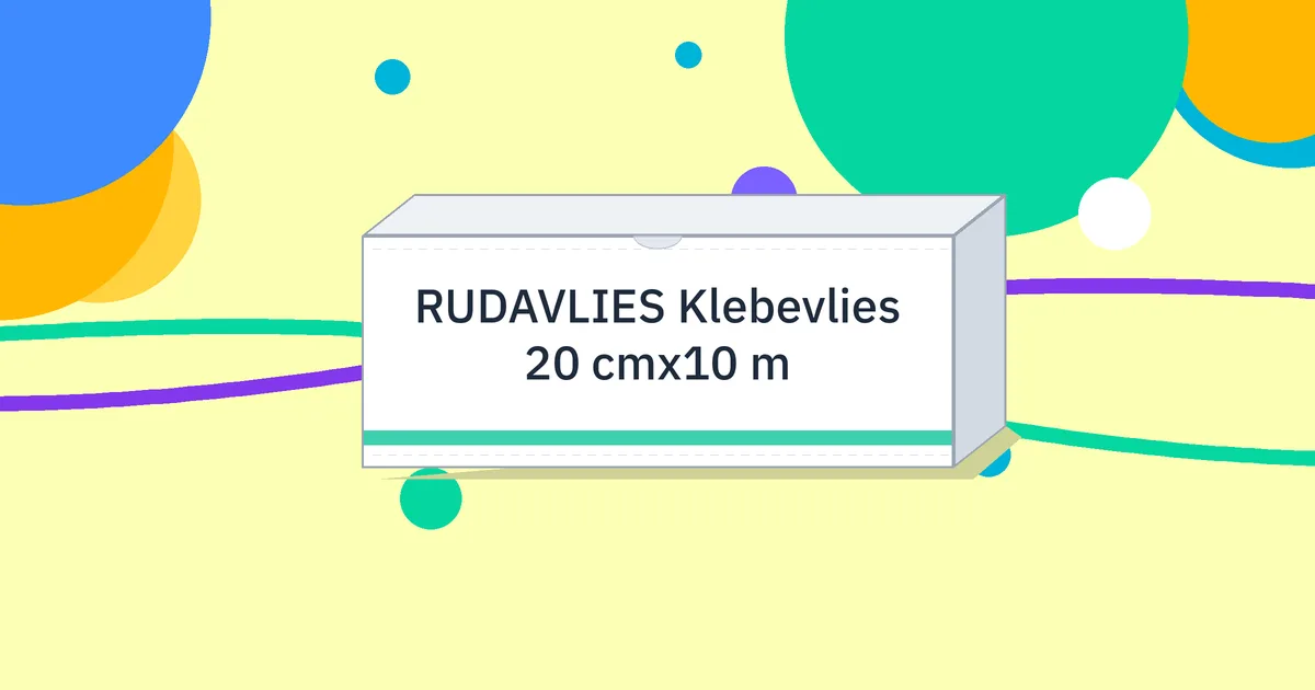 Symbolbild: Packung mit der Aufschrift RUDAVLIES Klebevlies 20 cmx10 m (PZN 04458210) – Verfügbarkeit und Bezug in Apotheken in Frankfurt am Main