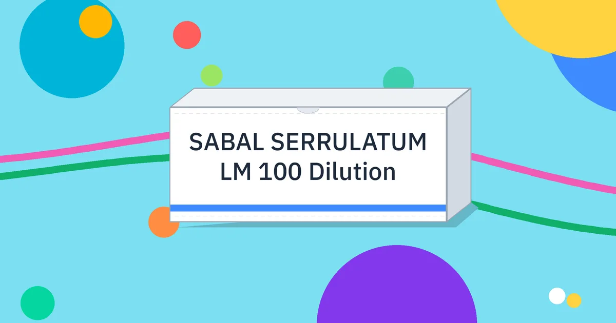 Symbolbild: Packung mit der Aufschrift SABAL SERRULATUM LM 100 Dilution (PZN 13175250) – Verfügbarkeit und Bezug in Apotheken in Frankfurt am Main