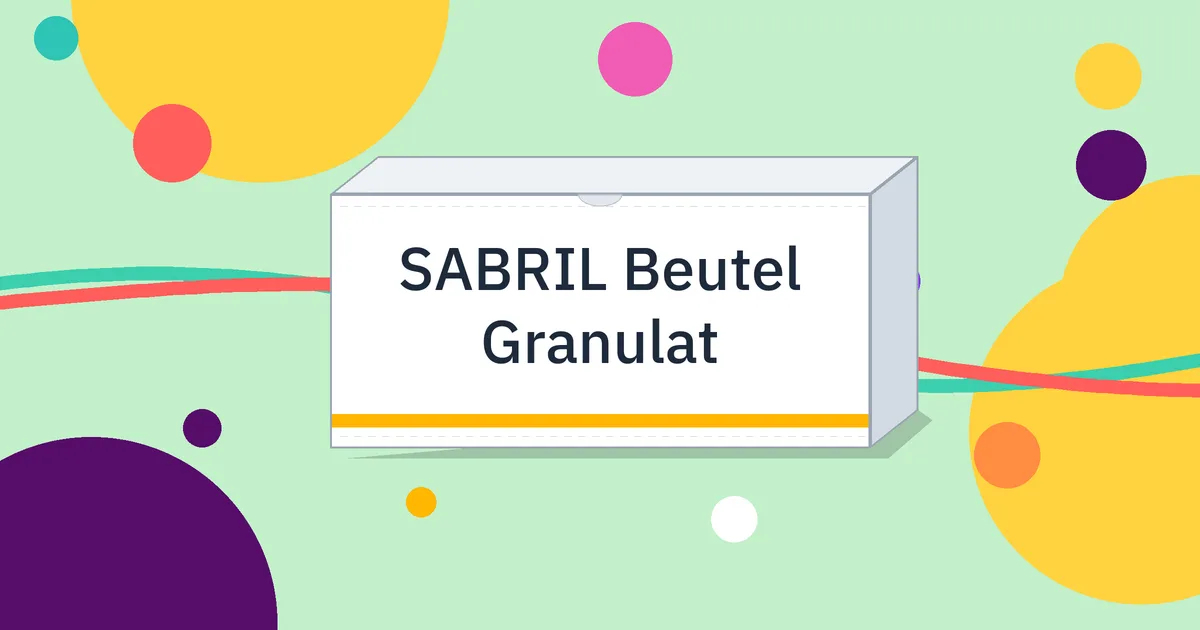 Symbolbild: Packung mit der Aufschrift SABRIL Beutel Granulat (PZN 14022672) – Verfügbarkeit und Bezug in Apotheken in Frankfurt am Main