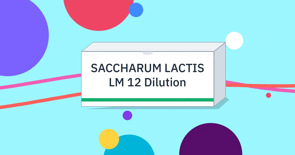Symbolbild: Packung mit der Aufschrift SACCHARUM LACTIS LM 12 Dilution (PZN 13176717) – Verfügbarkeit und Bezug in Apotheken in Frankfurt am Main