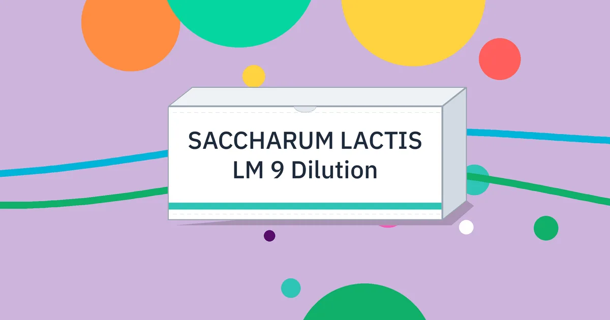 Symbolbild: Packung mit der Aufschrift SACCHARUM LACTIS LM 9 Dilution (PZN 13176663) – Verfügbarkeit und Bezug in Apotheken in Frankfurt am Main