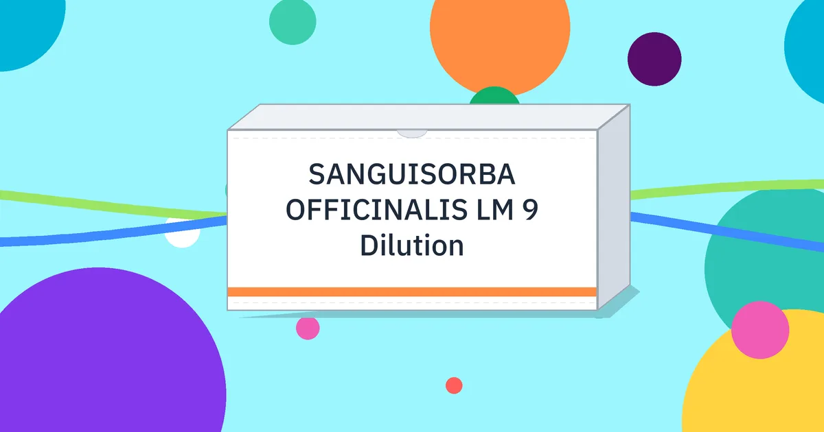 Symbolbild: Packung mit der Aufschrift SANGUISORBA OFFICINALIS LM 9 Dilution (PZN 13683383) – Verfügbarkeit und Bezug in Apotheken in Frankfurt am Main