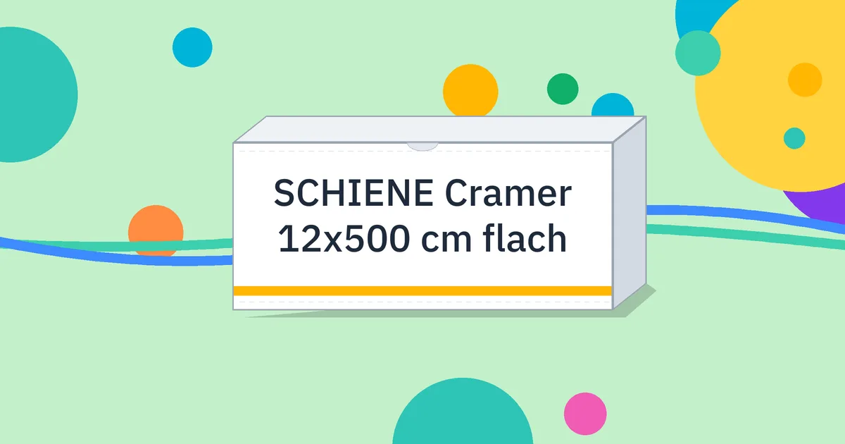 Symbolbild: Packung mit der Aufschrift SCHIENE Cramer 12x500 cm flach (PZN 01968494) – Verfügbarkeit und Bezug in Apotheken in Frankfurt am Main