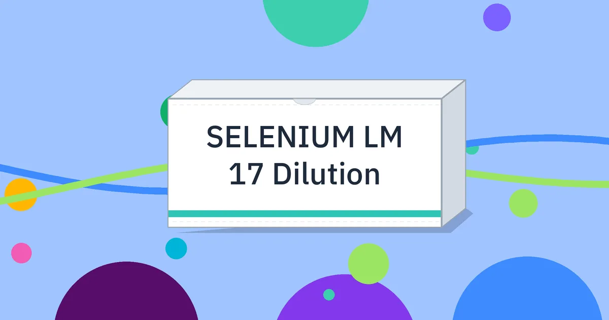 Symbolbild: Packung mit der Aufschrift SELENIUM LM 17 Dilution (PZN 13185805) – Verfügbarkeit und Bezug in Apotheken in Frankfurt am Main