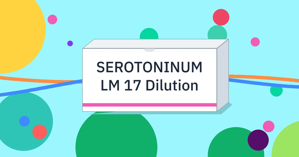 Symbolbild: Packung mit der Aufschrift SEROTONINUM LM 17 Dilution (PZN 13188873) – Verfügbarkeit und Bezug in Apotheken in Frankfurt am Main