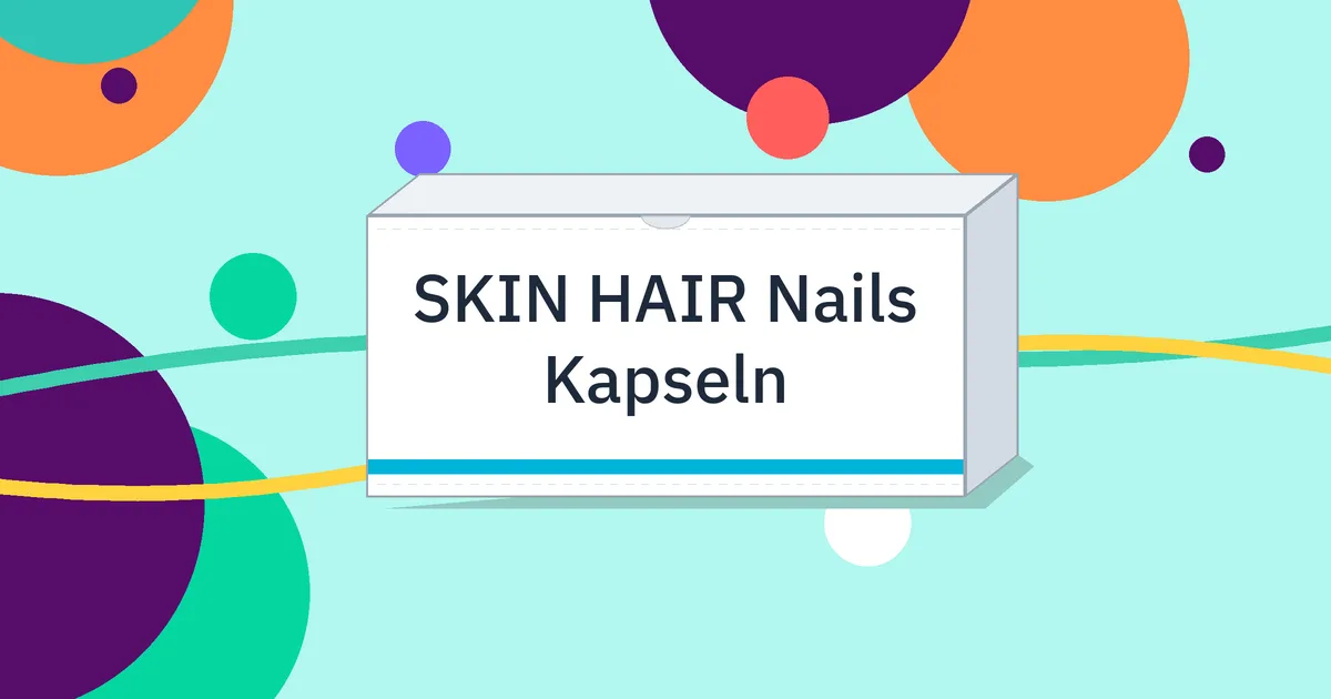 Symbolbild: Packung mit der Aufschrift SKIN HAIR Nails Kapseln (PZN 18303043) – Verfügbarkeit und Bezug in Apotheken in Frankfurt am Main