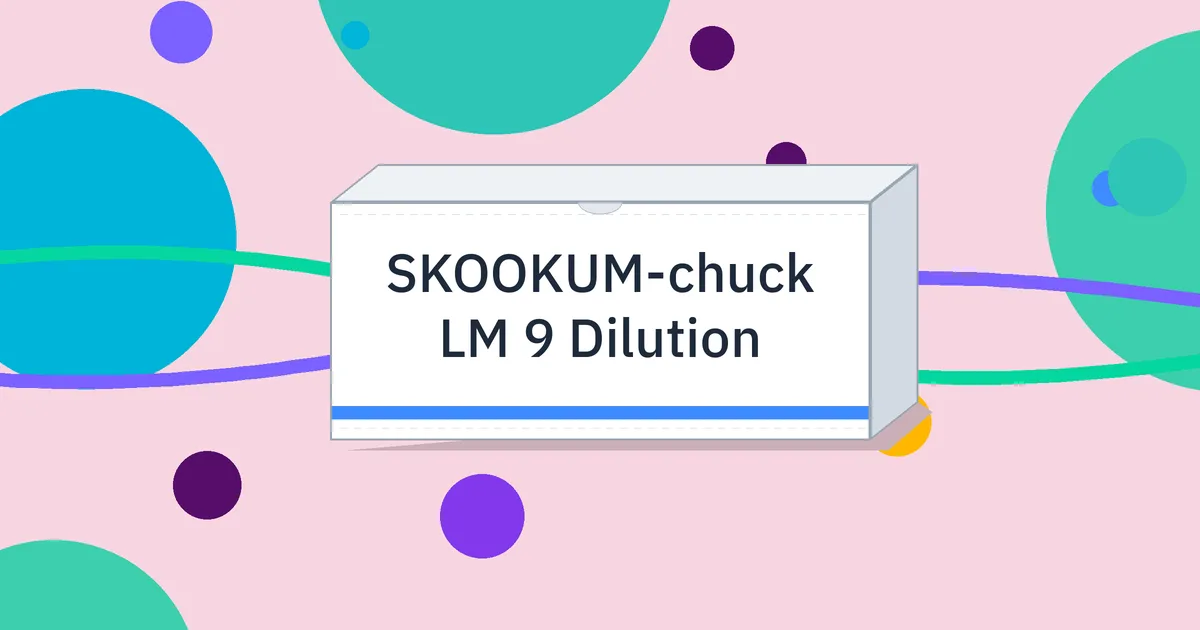 Symbolbild: Packung mit der Aufschrift SKOOKUM-chuck LM 9 Dilution (PZN 13191510) – Verfügbarkeit und Bezug in Apotheken in Frankfurt am Main