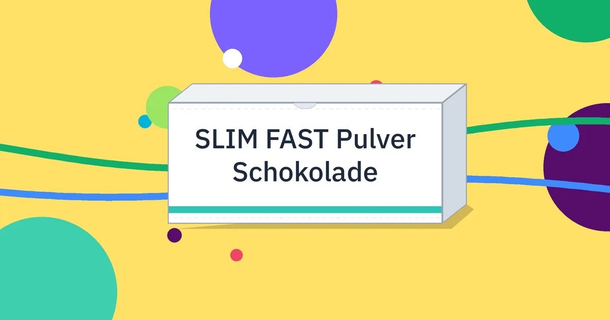 Symbolbild: Packung mit der Aufschrift SLIM FAST Pulver Schokolade (PZN 18825161) – Verfügbarkeit und Bezug in Apotheken in Frankfurt am Main