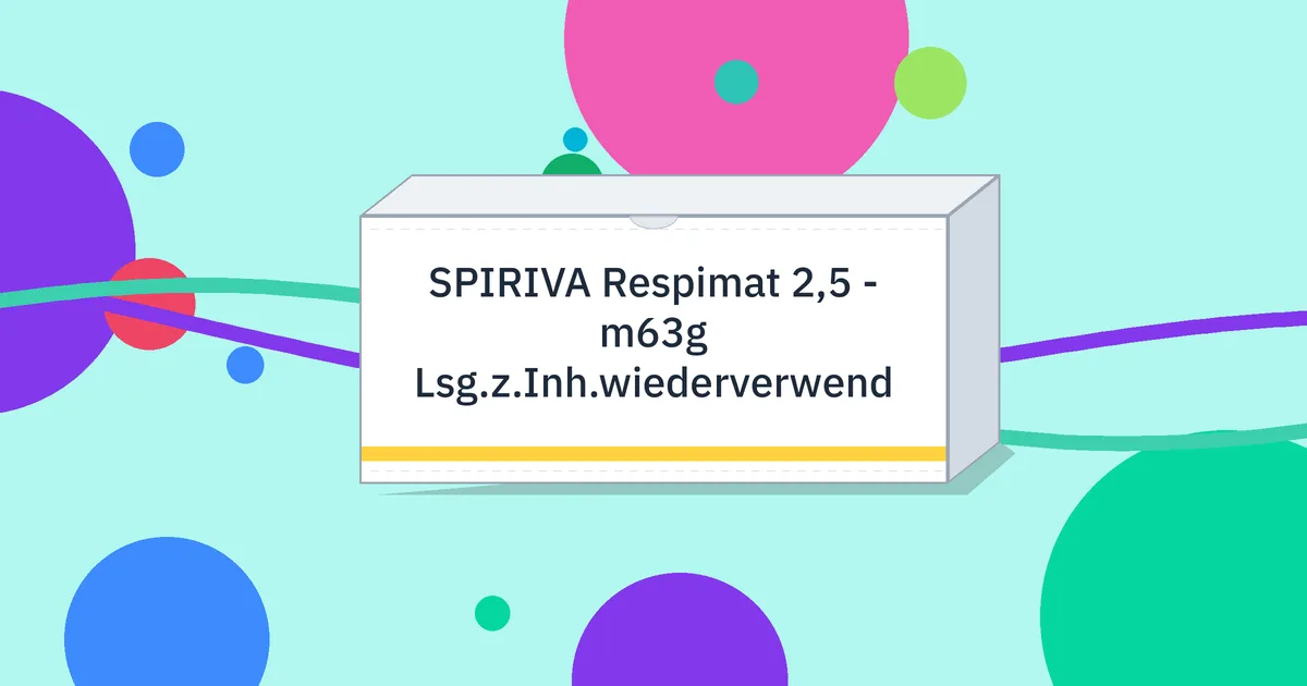 Symbolbild: Packung mit der Aufschrift SPIRIVA Respimat 2,5 -m63g Lsg.z.Inh.wiederverwend (PZN 19077382) – Verfügbarkeit und Bezug in Apotheken in Frankfurt am Main