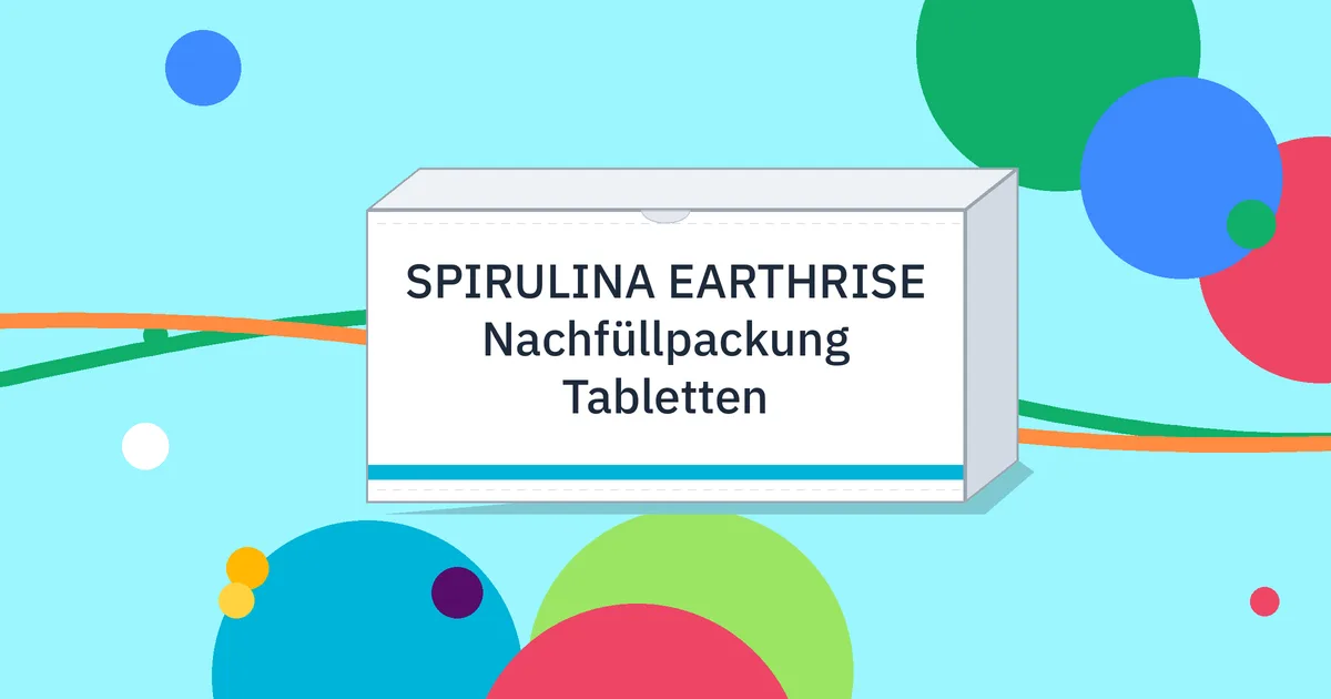 Symbolbild: Packung mit der Aufschrift SPIRULINA EARTHRISE Nachfüllpackung Tabletten (PZN 01804717) – Verfügbarkeit und Bezug in Apotheken in Frankfurt am Main