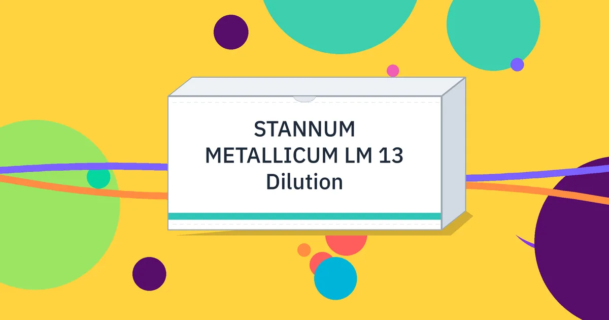 Symbolbild: Packung mit der Aufschrift STANNUM METALLICUM LM 13 Dilution (PZN 13199167) – Verfügbarkeit und Bezug in Apotheken in Frankfurt am Main