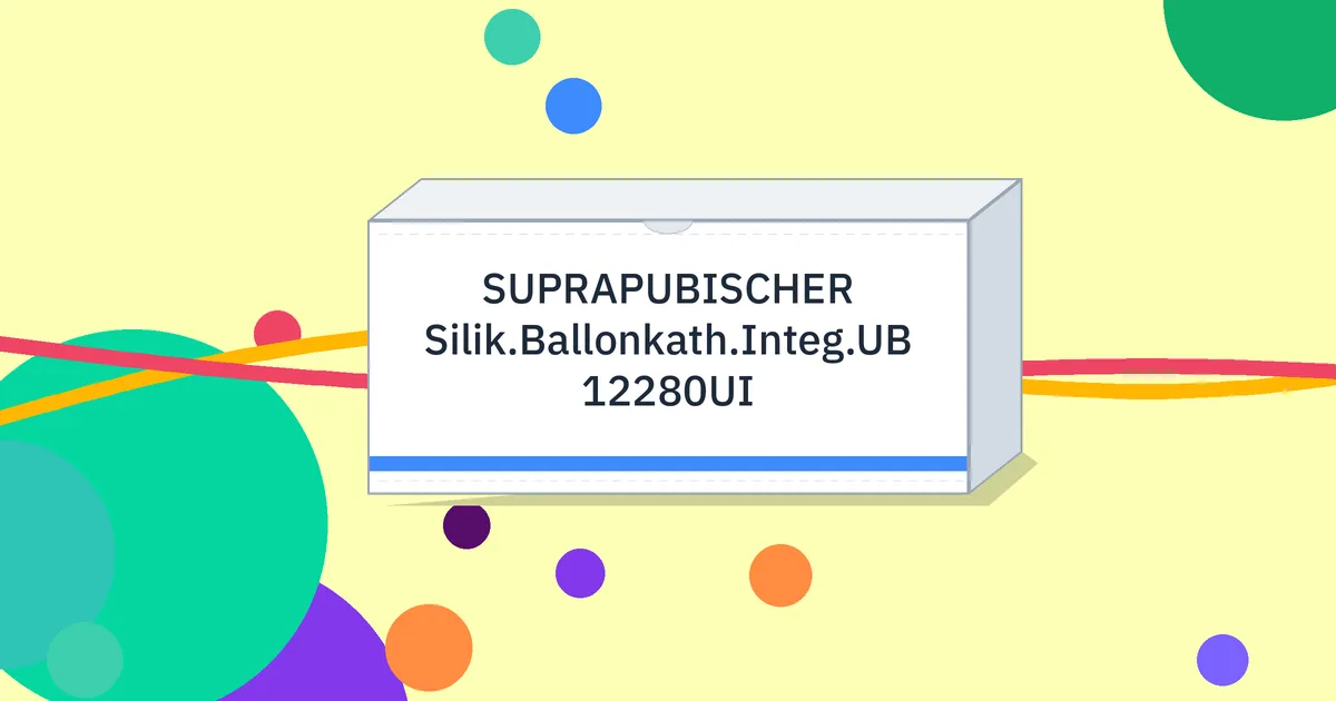 Symbolbild: Packung mit der Aufschrift SUPRAPUBISCHER Silik.Ballonkath.Integ.UB 12280UI (PZN 07652823) – Verfügbarkeit und Bezug in Apotheken in Frankfurt am Main