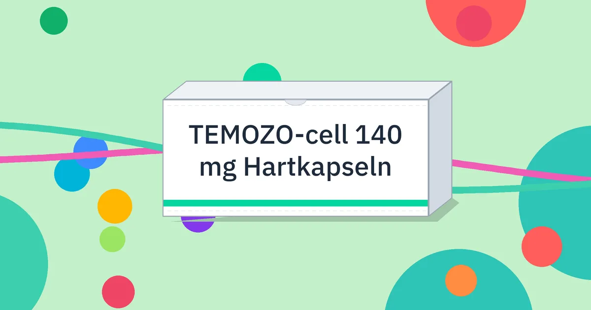 Symbolbild: Packung mit der Aufschrift TEMOZO-cell 140 mg Hartkapseln (PZN 18131234) – Verfügbarkeit und Bezug in Apotheken in Frankfurt am Main