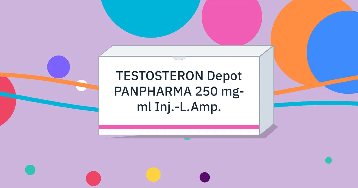 Symbolbild: Packung mit der Aufschrift TESTOSTERON Depot PANPHARMA 250 mg-ml Inj.-L.Amp. (PZN 16200391) – Verfügbarkeit und Bezug in Apotheken in Frankfurt am Main
