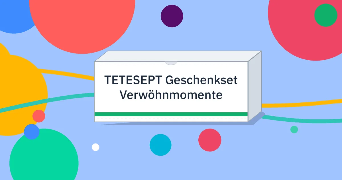 Symbolbild: Packung mit der Aufschrift TETESEPT Geschenkset Verwöhnmomente (PZN 16624547) – Verfügbarkeit und Bezug in Apotheken in Frankfurt am Main