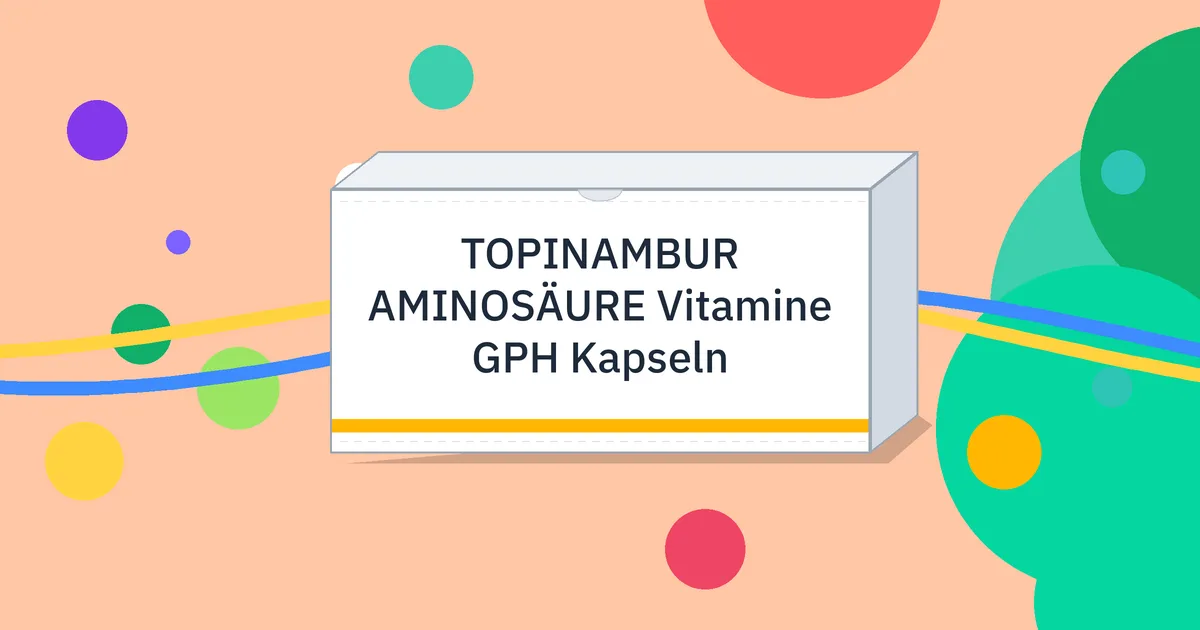 Symbolbild: Packung mit der Aufschrift TOPINAMBUR AMINOSÄURE Vitamine GPH Kapseln (PZN 01642545) – Verfügbarkeit und Bezug in Apotheken in Frankfurt am Main