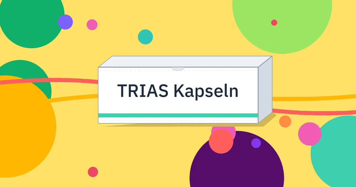 Symbolbild: Packung mit der Aufschrift TRIAS Kapseln (PZN 17821310) – Verfügbarkeit und Bezug in Apotheken in Frankfurt am Main